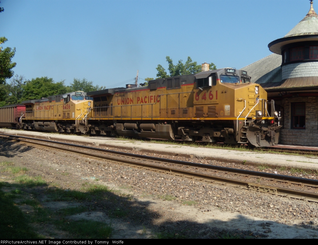 UP 6461 leads a loaded coal eastbound